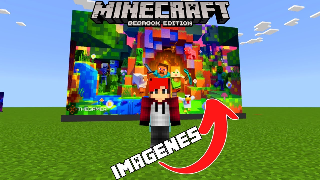 El MEJOR MOD PARA TENER IMAGENES EN MINECRAFT PE 1.20 | BEDROCK - YouTube