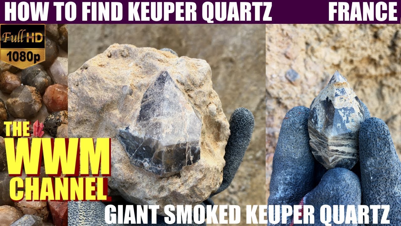 Hunting Quartz Crystals in France ! Mining Keuper Quartz - YouTube
