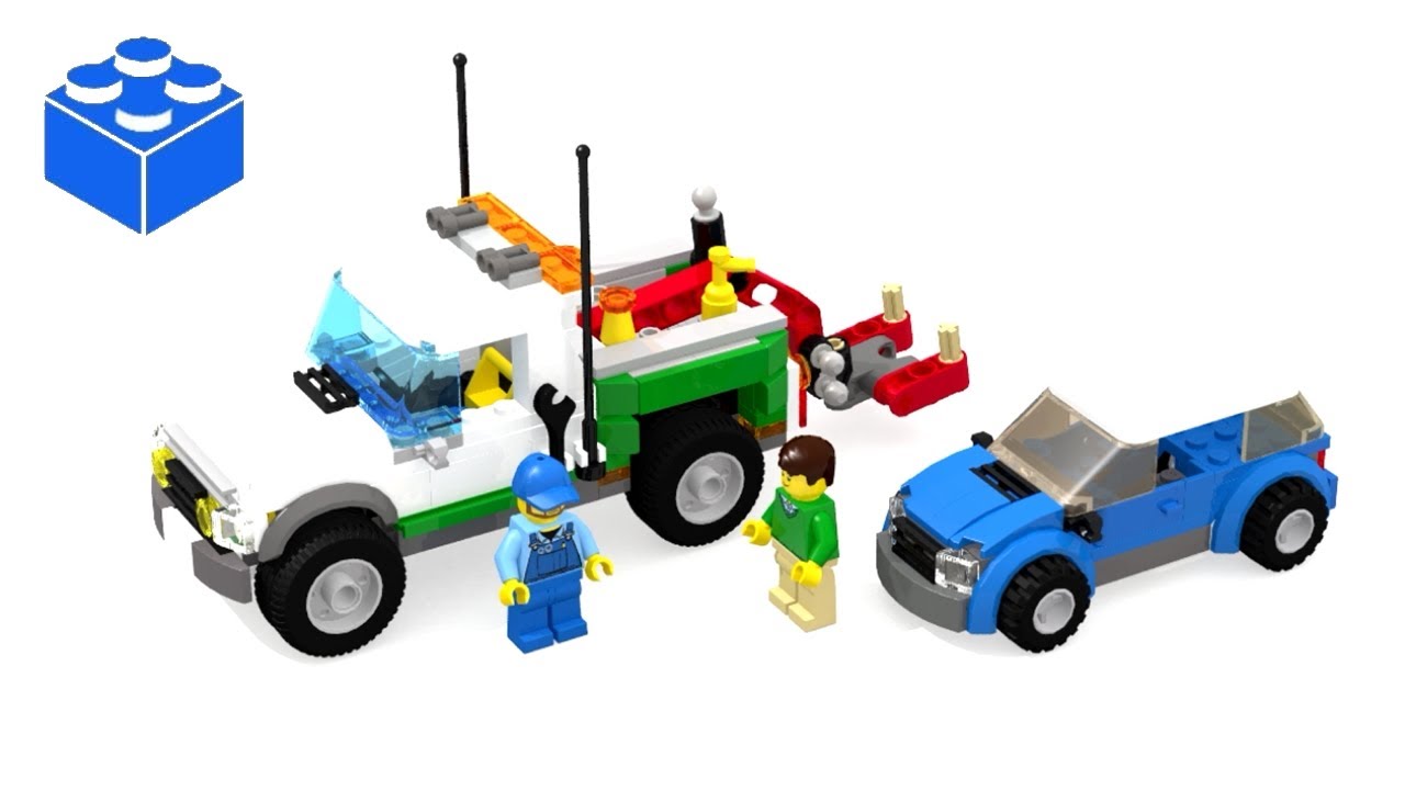 LEGO City 60081 Pickup Tow Truck. LEGO Speed Build - YouTube