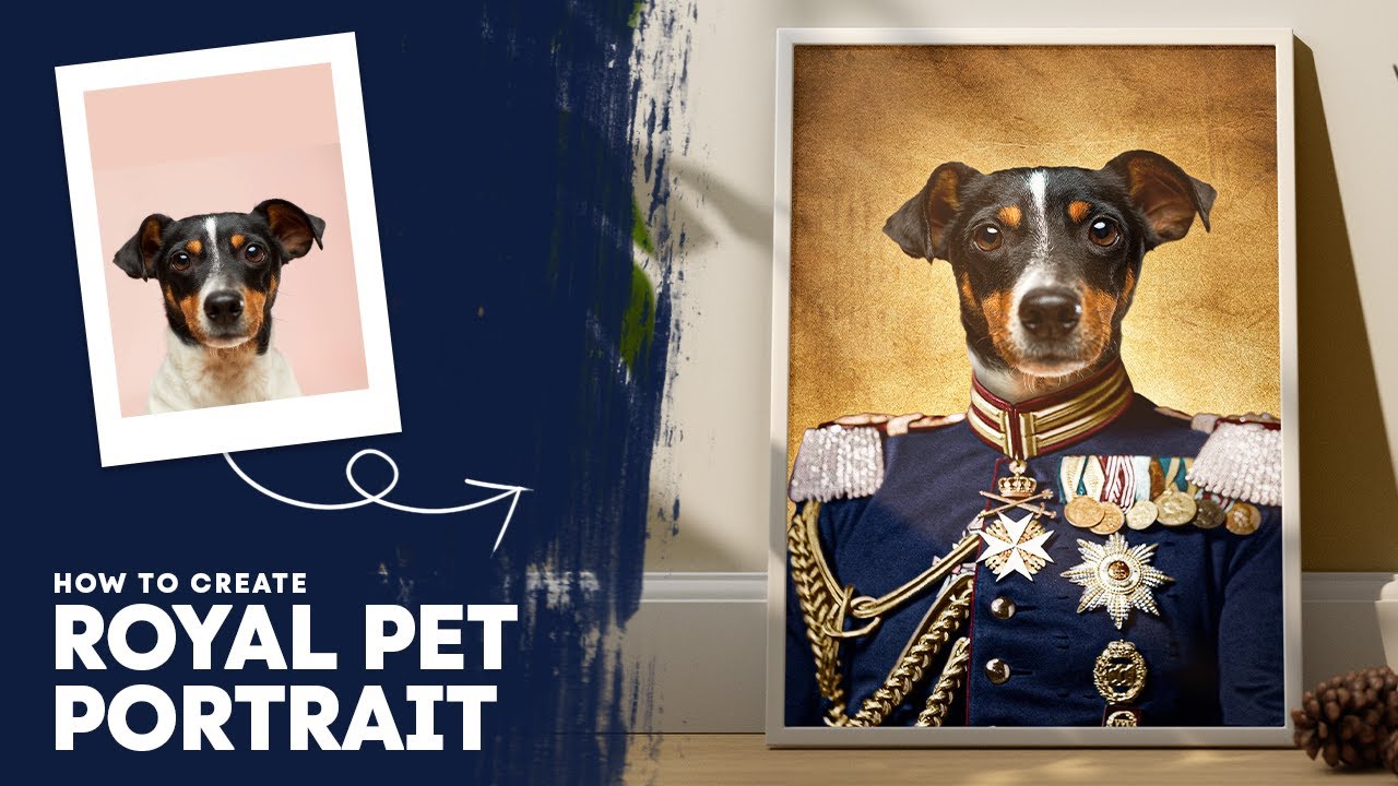 Royal Pet Portrait Drawing Tutorial for Beginners | Renaissance pet ...