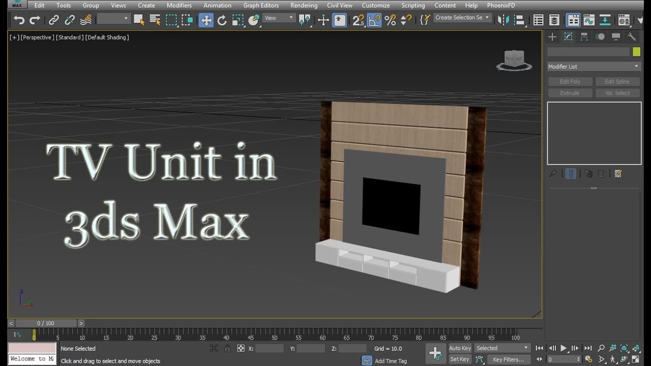 TV Unit in 3ds Max | TV Unit Modeling in 3ds Max | Create TV Unit ...