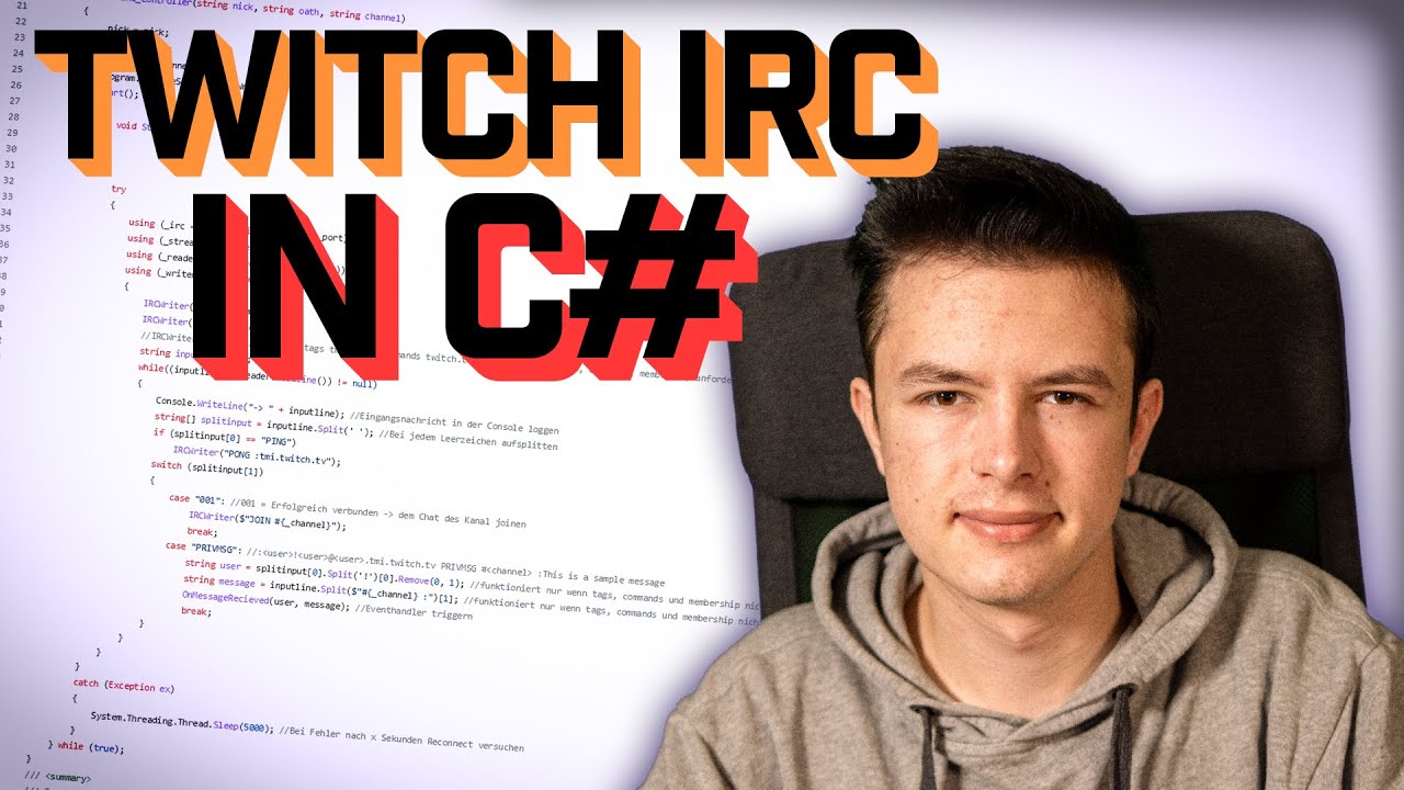 Chat lesen & auf Commands antworten! - Twitch IRC (C#/Deutsch) - YouTube