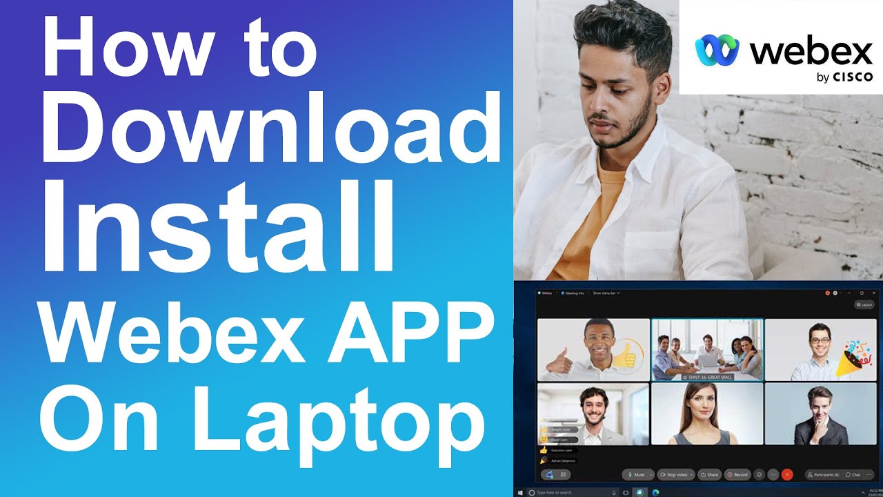 How to install Webex on laptop - YouTube