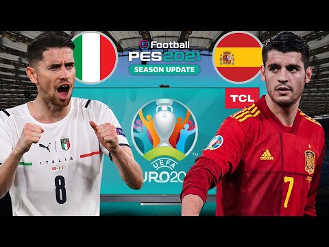 PES 2021'de İTALYA vs. İSPANYA | PES 2021 HEDİYELİ! | TCL QLED 4K TV C725