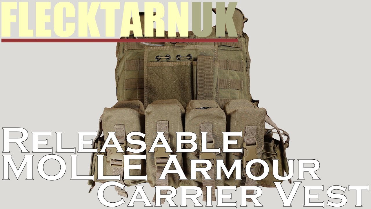 [37] Releasable MOLLE Armour Carrier Vest Demonstrated - YouTube