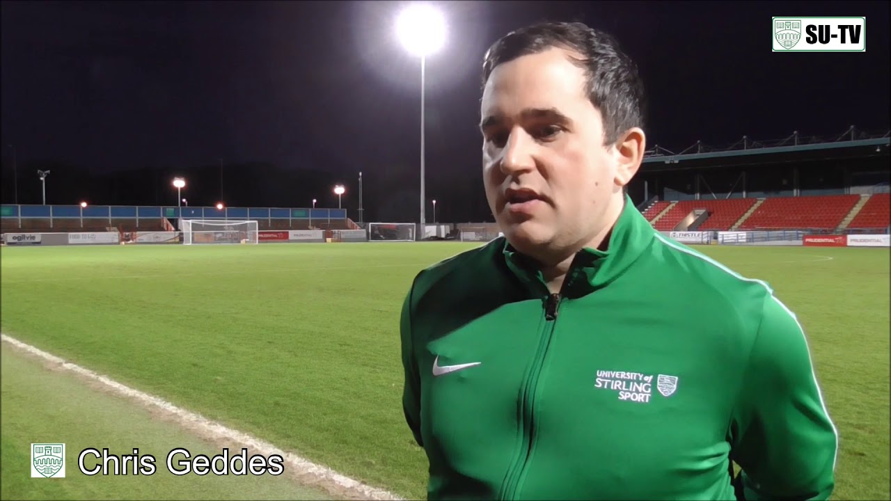 Chris Geddes post-match, University of Stirling v The Spartans (18/01 ...
