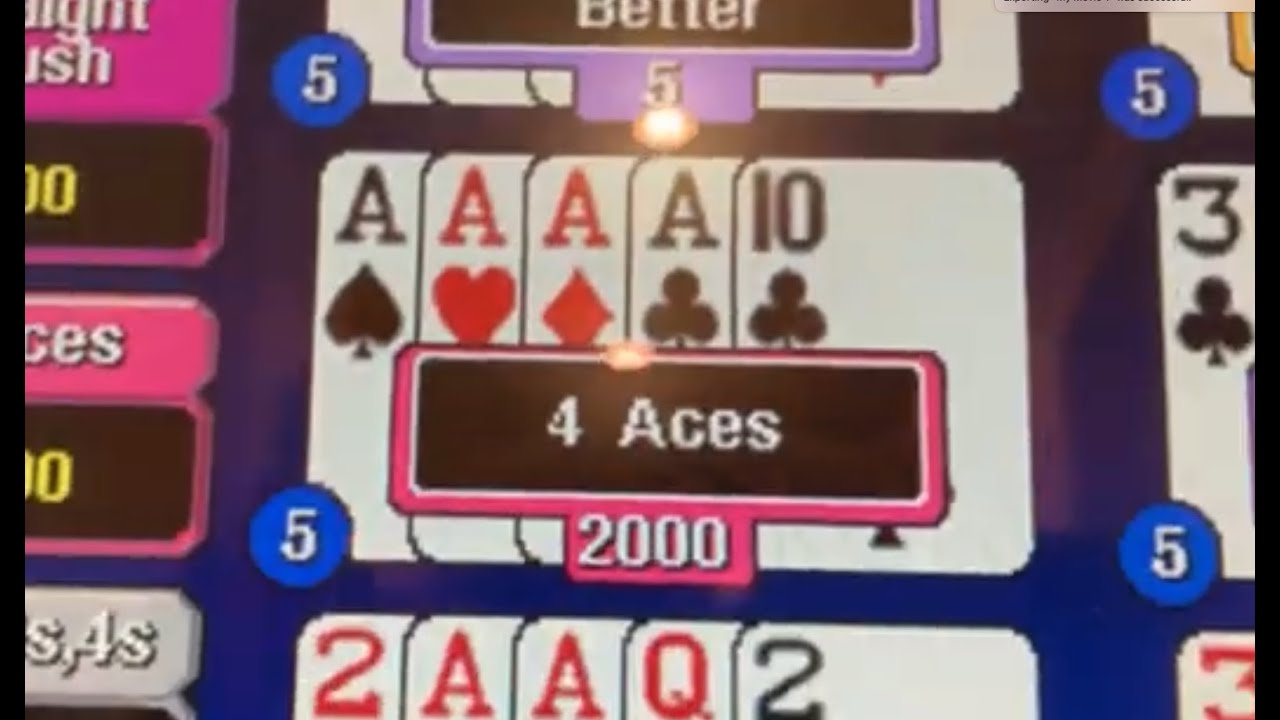 QUAD ACES 2X TEN PLAY #VideoPoker - YouTube