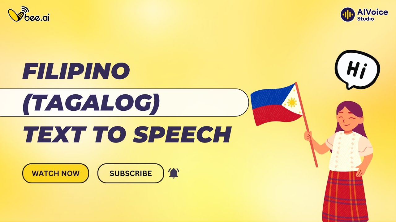 Filipino Text to Speech With Vbee AIVoice - YouTube
