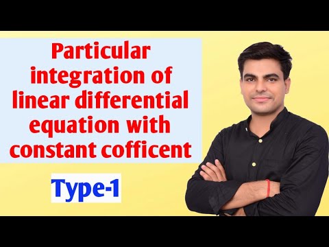 Particular Integration linear differential equation with constant ...