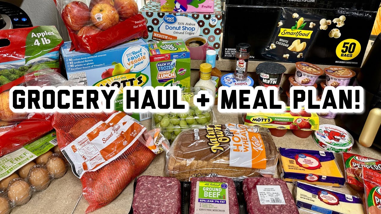 NEW GROCERY HAUL & MEAL PLAN | SAMS | WALMART | ALDI | TARGET| WHOLE ...