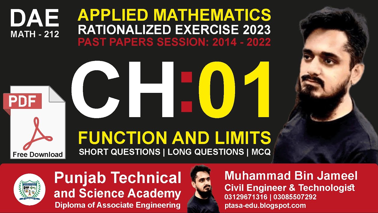 DAE | MATH-212 | Chapter 1 | Pdf Notes | Rationalized Exercise ...