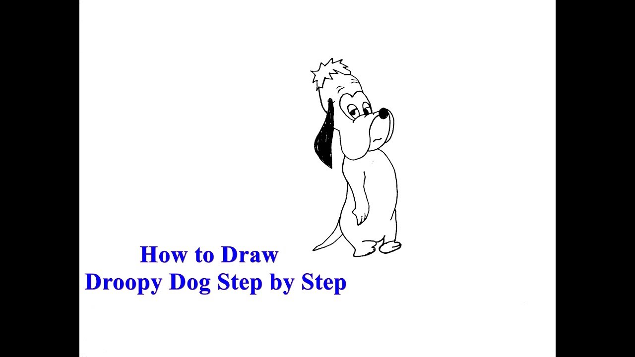 How to Draw Droopy Dog Step by Step - YouTube