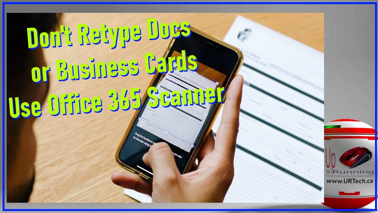 How To Use Cell Phone as a Scanner with Office 365 - YouTube