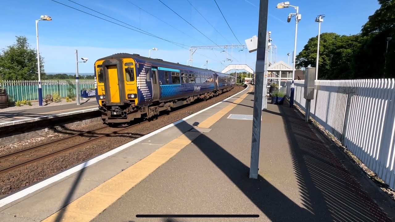 Fast highland train at Cardross, Scotland - YouTube