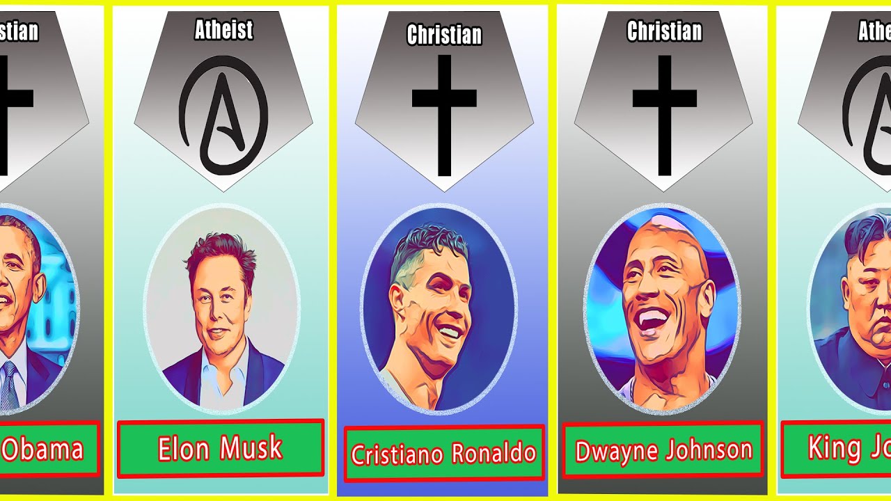 Religion of Famous People / Comparison - YouTube