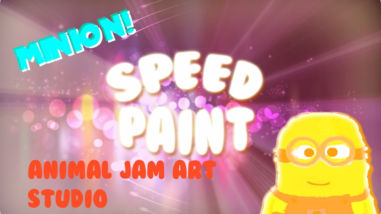 SPEEDPAINT: MINION! ANIMAL JAM ART STUDIO - YouTube