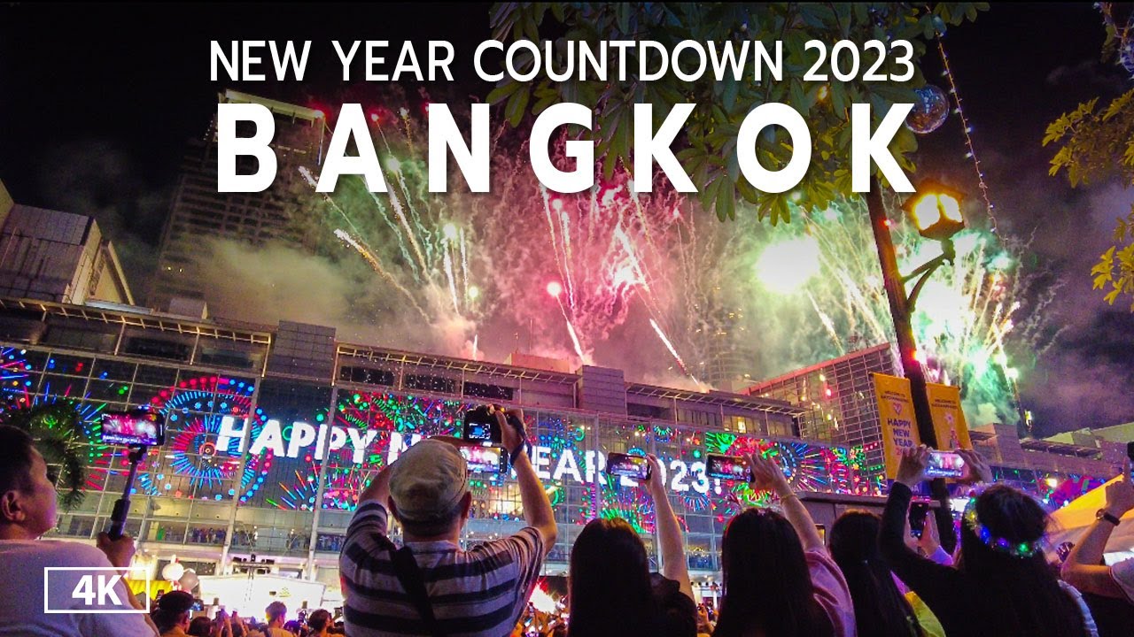 CentralWorld Bangkok Countdown New Year 2023 and Fireworks show [4K ...