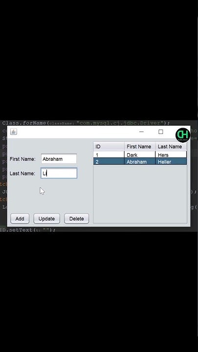 Update JTable and Database Values in Java Swing #DarkHers #darkhers #java #youtubeshorts #shorts ...