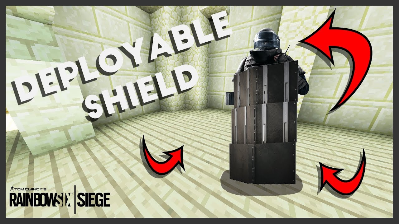 Minecraft - How To Make A Deployable Shield Rainbow Six - YouTube