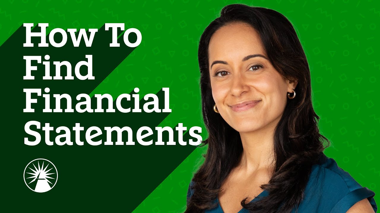 How To Find Financial Statements | FidQs | Fidelity Investments - YouTube