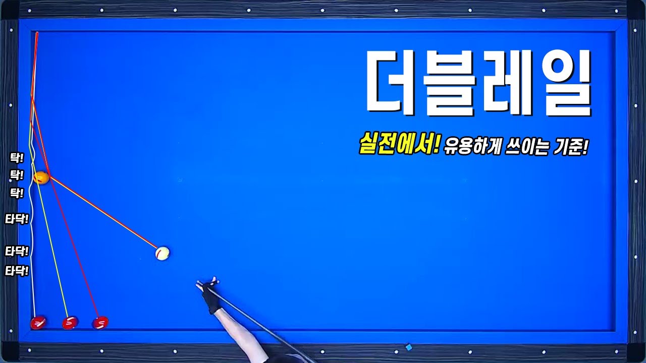 당구기준점잡기 14편 쉬워보이지만 자꾸만 깻잎한장 빠지는 더블레일 기준점 확실히 잡고 가시죠 Youtube