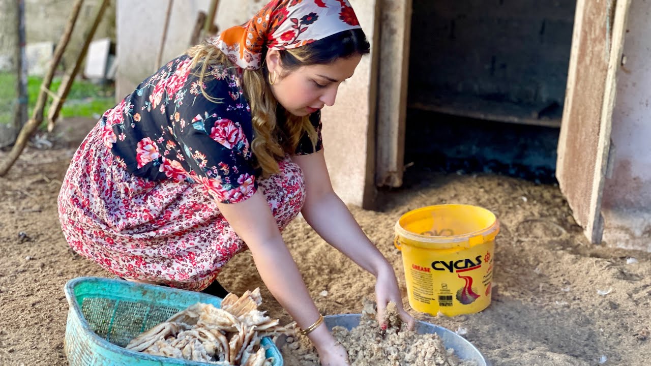 Iran Village Lifestyle in Autumn | Daily Routine Village Life in Iran ...