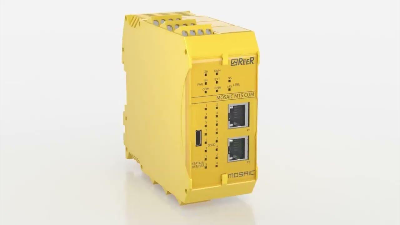 Master Unit with fieldbus interfaces - Mosaic M1S COM - ReeR Safety - YouTube