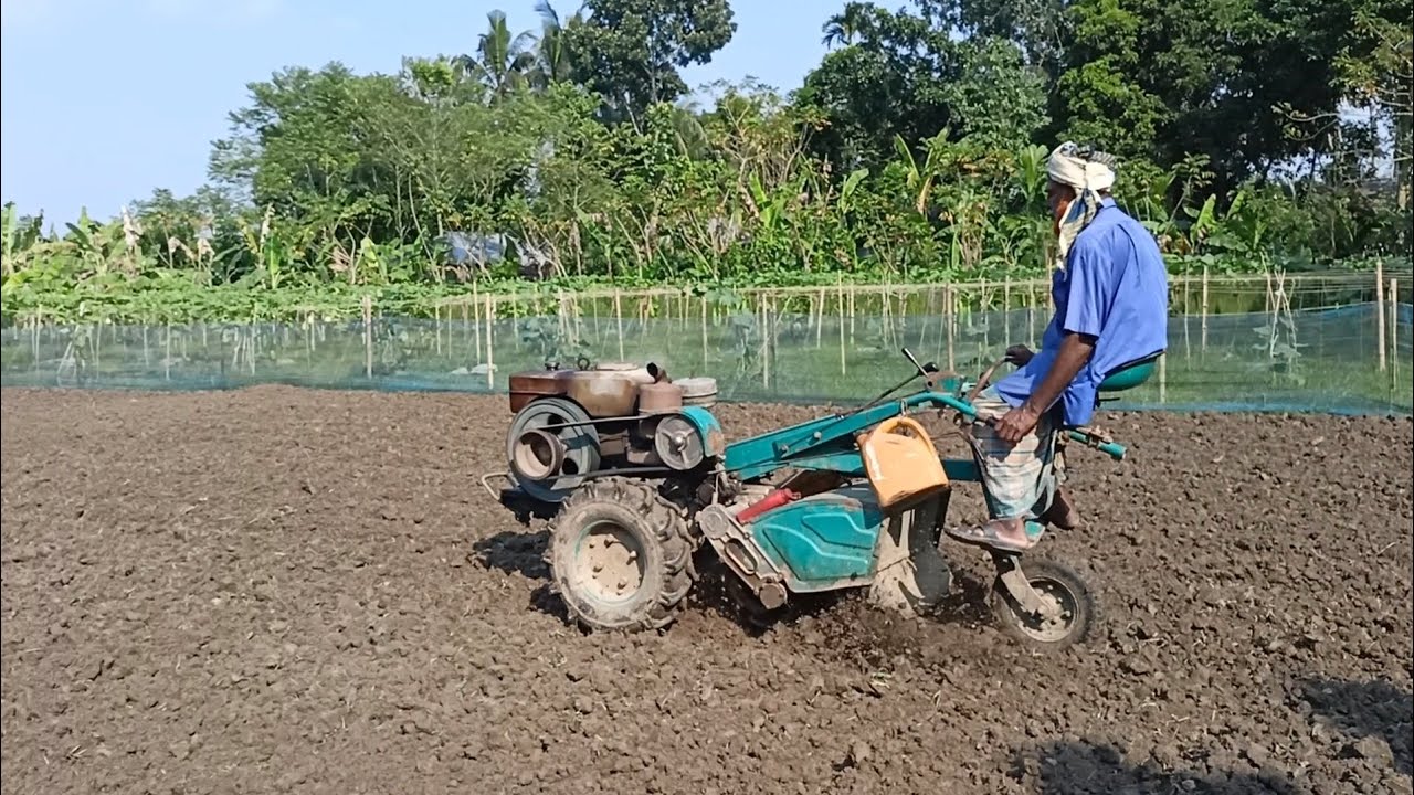 DONGFENG 20HP diesel engine SIFANG 18 blades power tiller. #video # ...