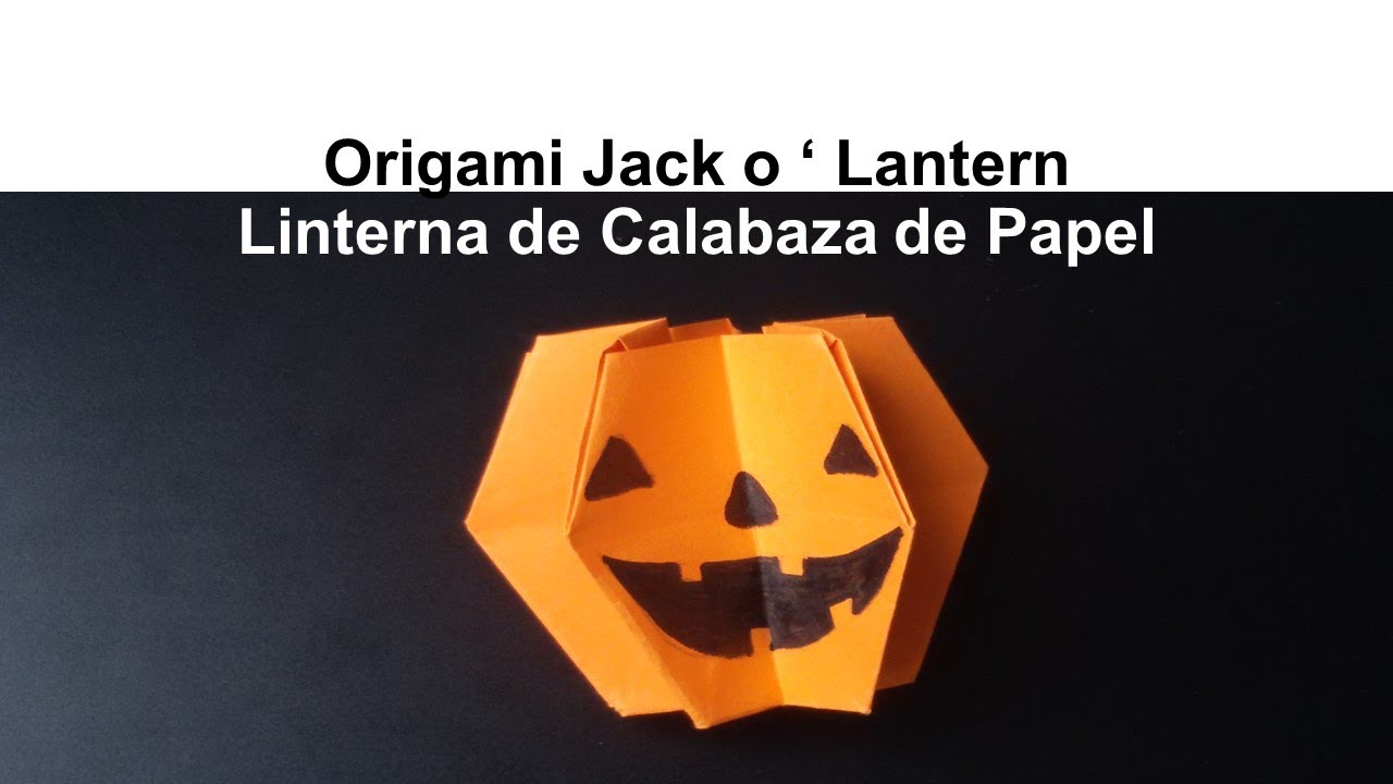 Origami Pumpkin 3D 🎃, DIY Jack o'Lantern Handmade Halloween Decor Paper ...