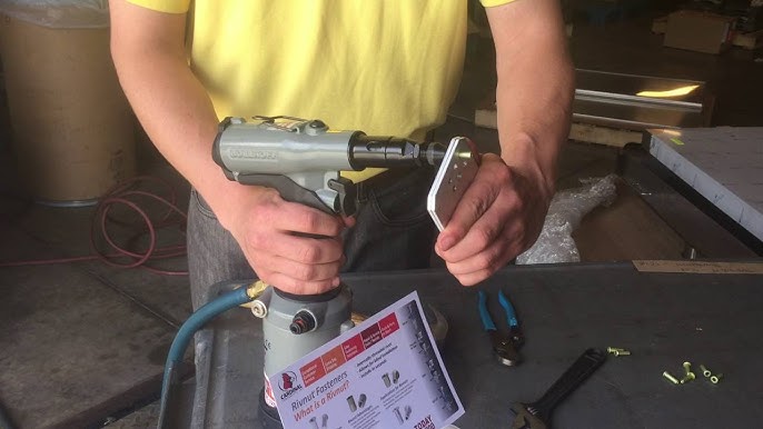 Setting Up 4090 Pneumatic Tool Installing M6 Rivnuts Rivet, 60% OFF