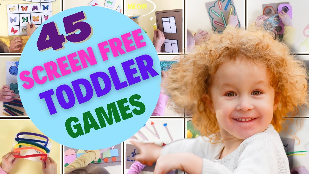 45 Screen Free Play Ideas For Toddler | Learn Colors, Shapes, Numbers ...
