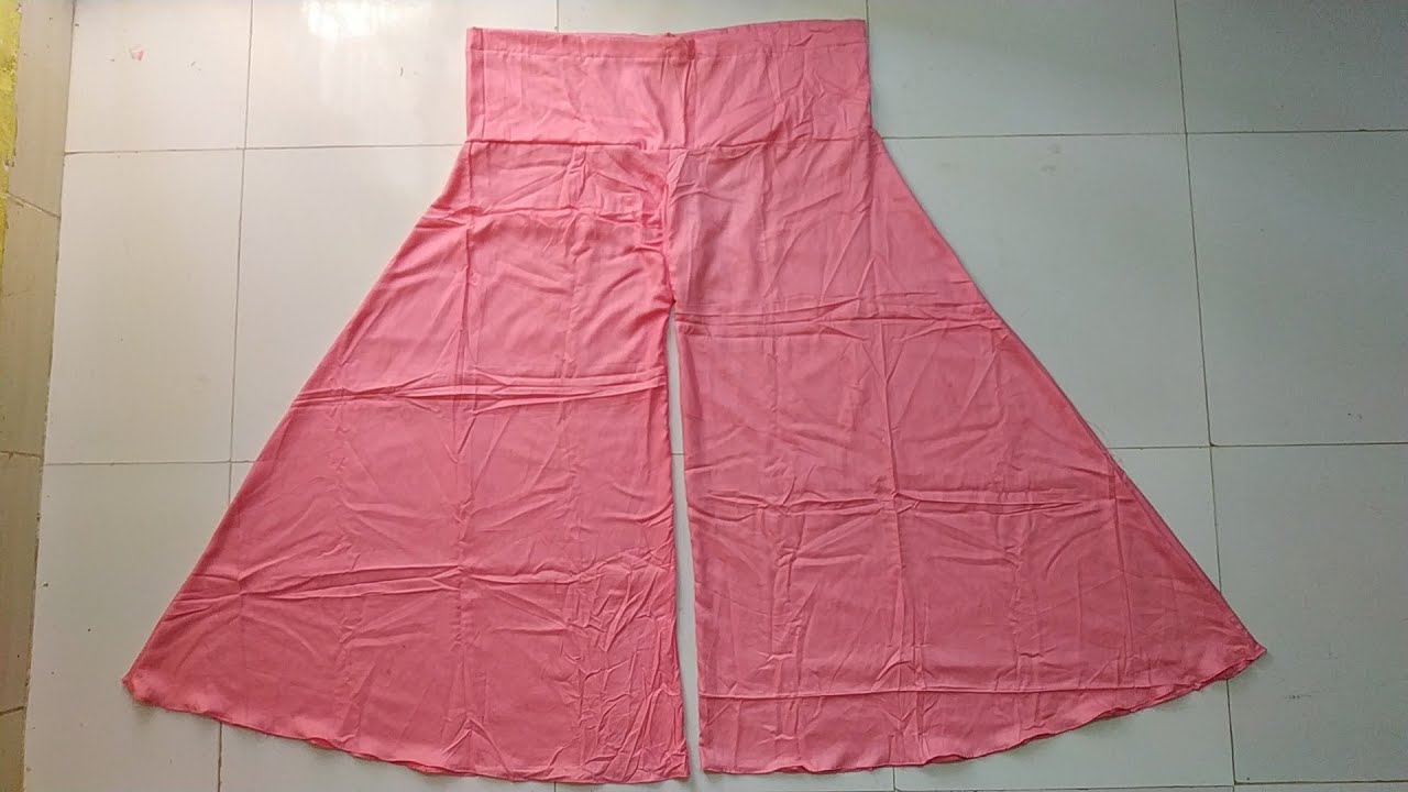 Circular Plazo Cutting and Stitching ️Palazzo cutting - YouTube