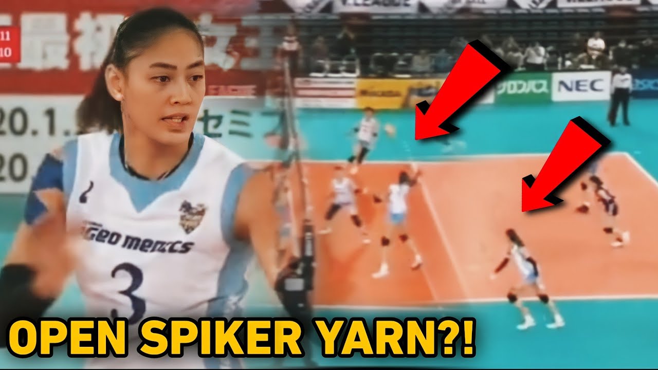 When JAJA SANTIAGO played as an OPEN SPIKER in japan!! ABOVE THE ...