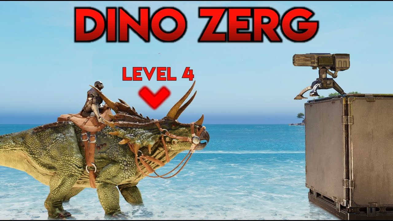 Soaking an Entire Base In ARK Using An Army Of Dinos - YouTube