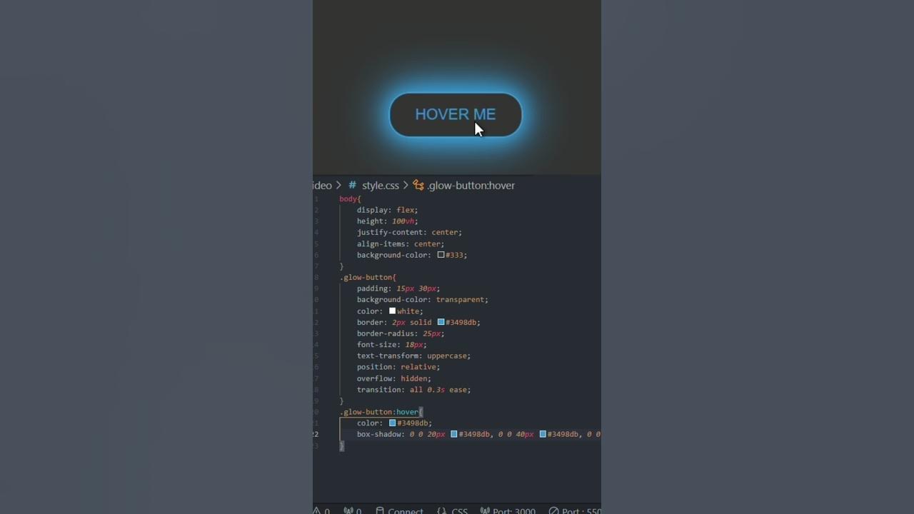 Tips 021 Css Glowing Border Button Coding Webcoding Programming