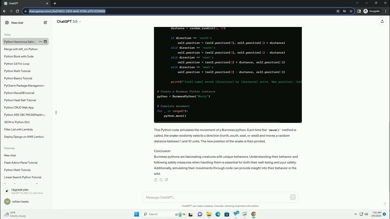 burmese python venomous - YouTube