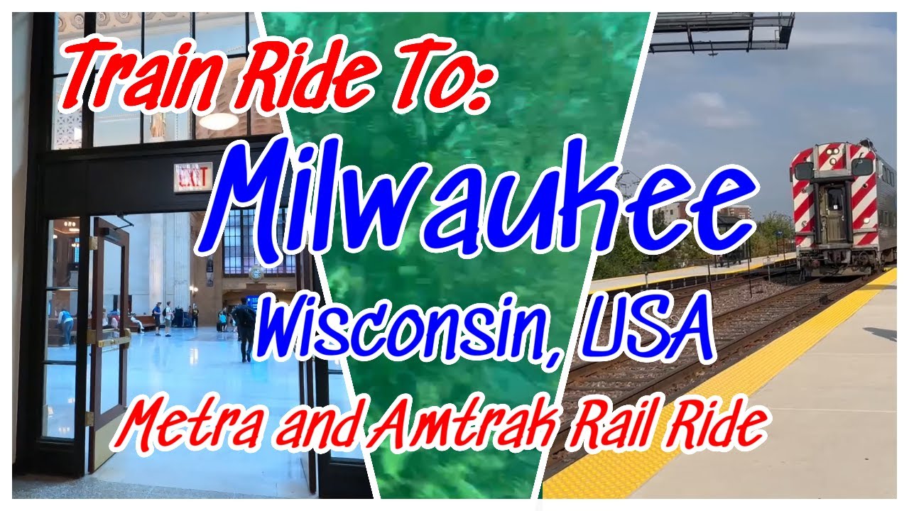 Train Ride To Milwaukee, Wisconsin, USA. Metra / Amtrak Rail Ride - YouTube
