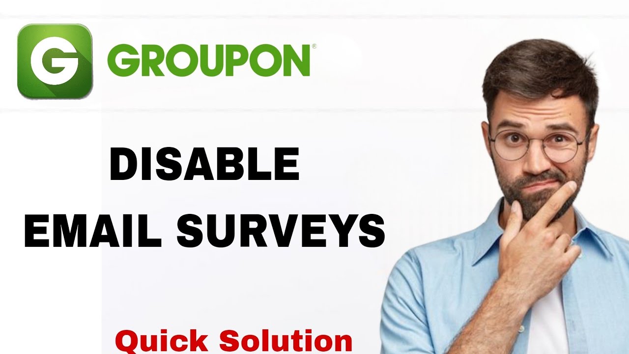 How To Disable Email Surveys On Groupon App | Step By Step - YouTube
