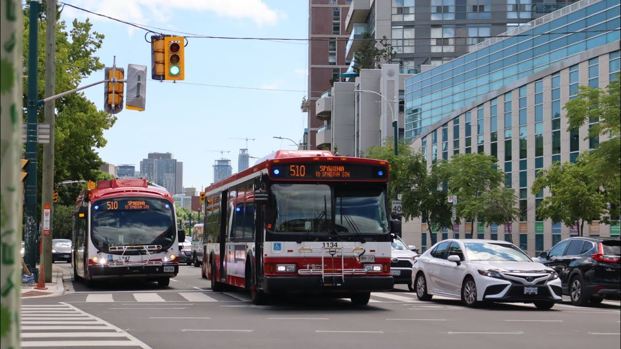 (RETIRED) TTC Route 510B Spadina on 2006 Orion VII OG HEV 1134 - YouTube