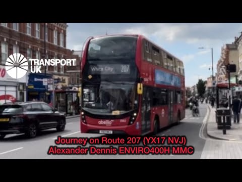 Journey on Route 207 (YX17 NVJ) Alexander Dennis ENVIRO400H MMC ...
