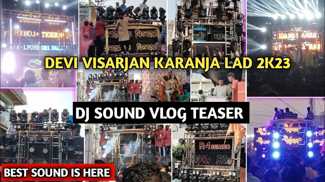 Devi Visarjan Karanja Lad 2k23 |Dj Sound Vlog Teaser |All Dj Sound is ...