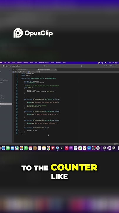 How to ADD a SCORE COUNTER in Unity - SCORE SYSTEM tutorial - YouTube