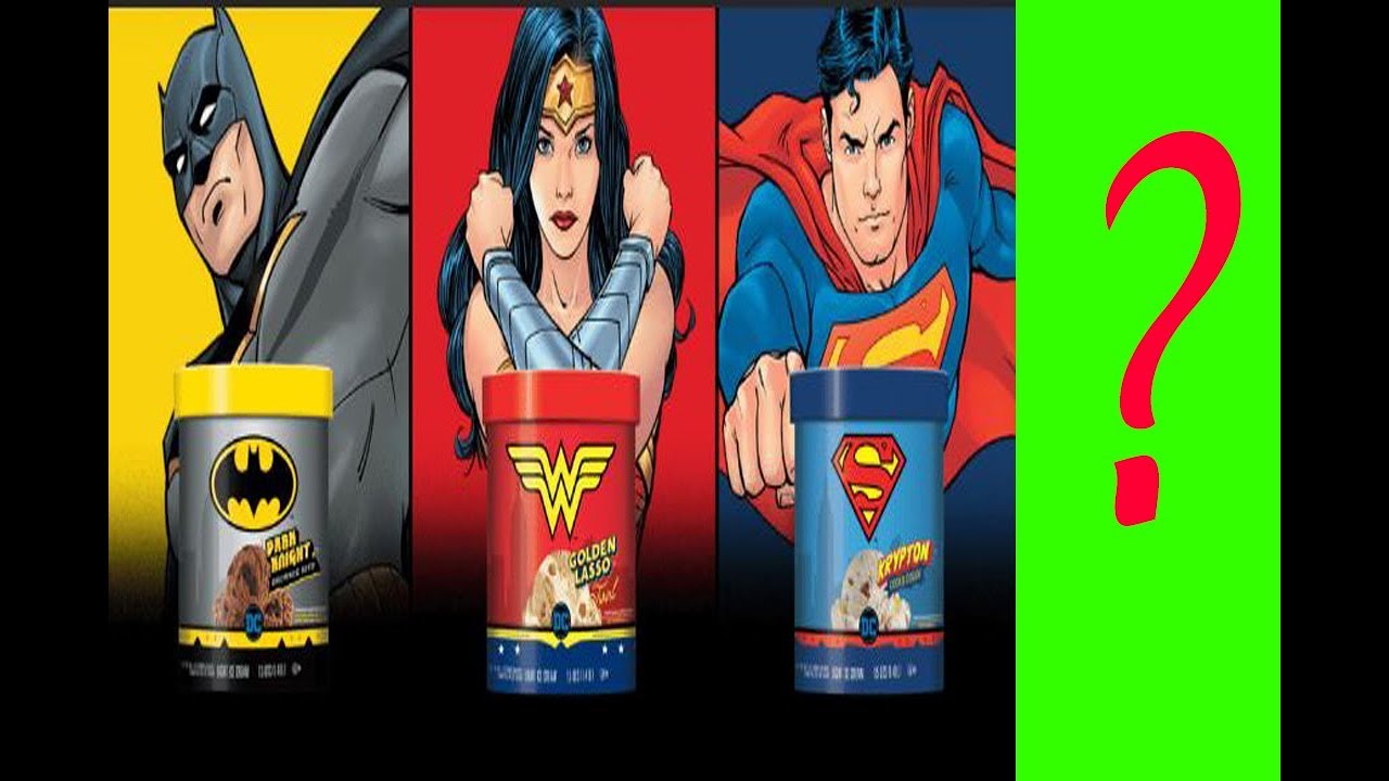 DC SUPER HERO ICE CREAM TASTE TEST - YouTube