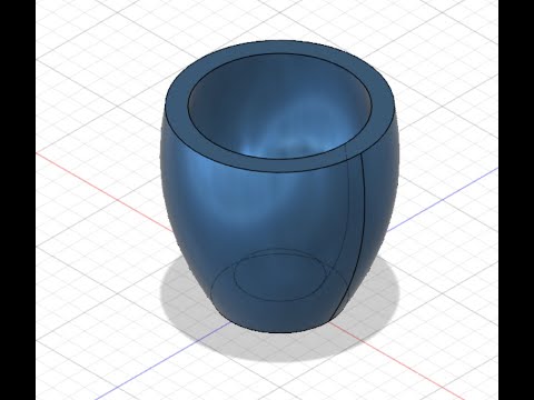 Fusion 360 | Create A Cup with Revolve - YouTube