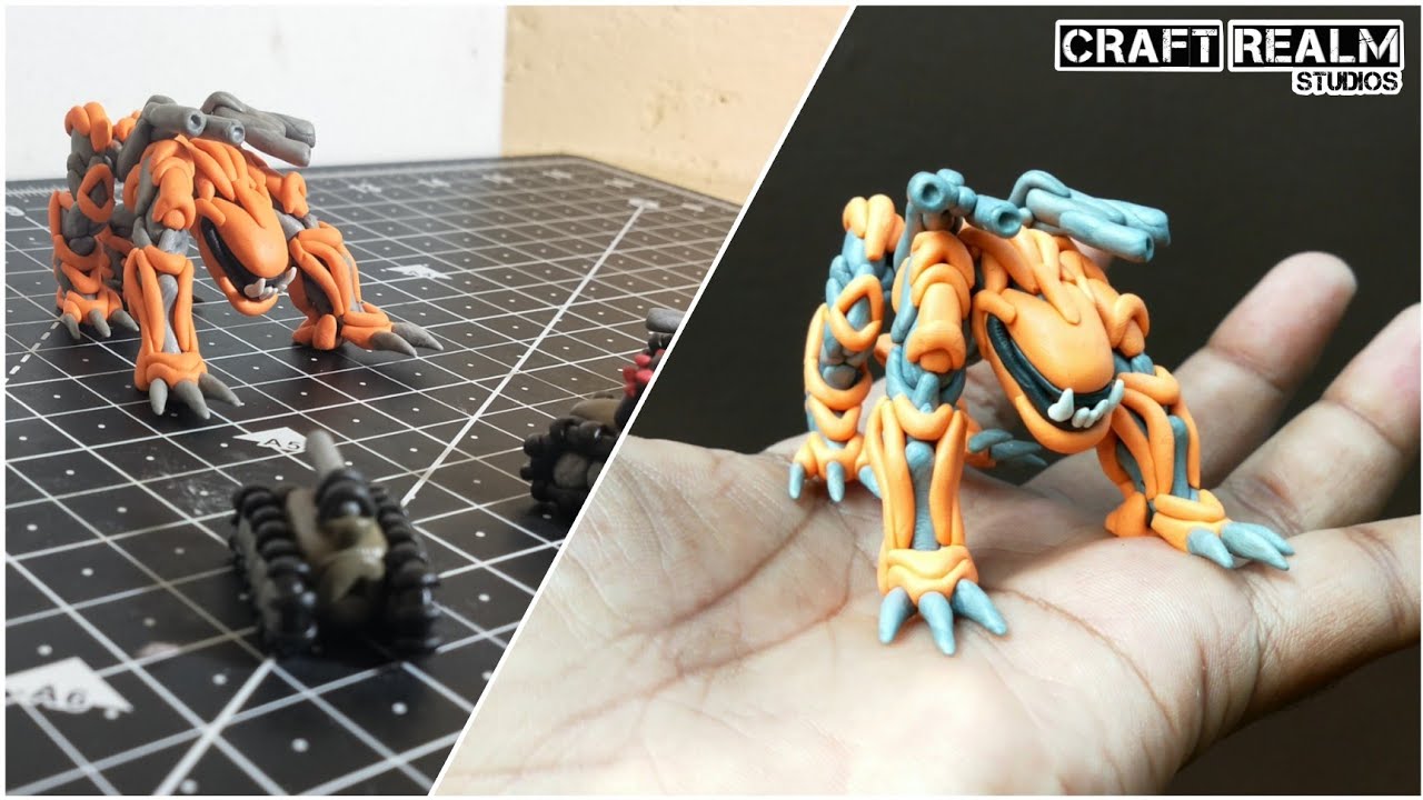 Ben 10 Wildmutt Cyberformed | Polymer Clay Art - YouTube
