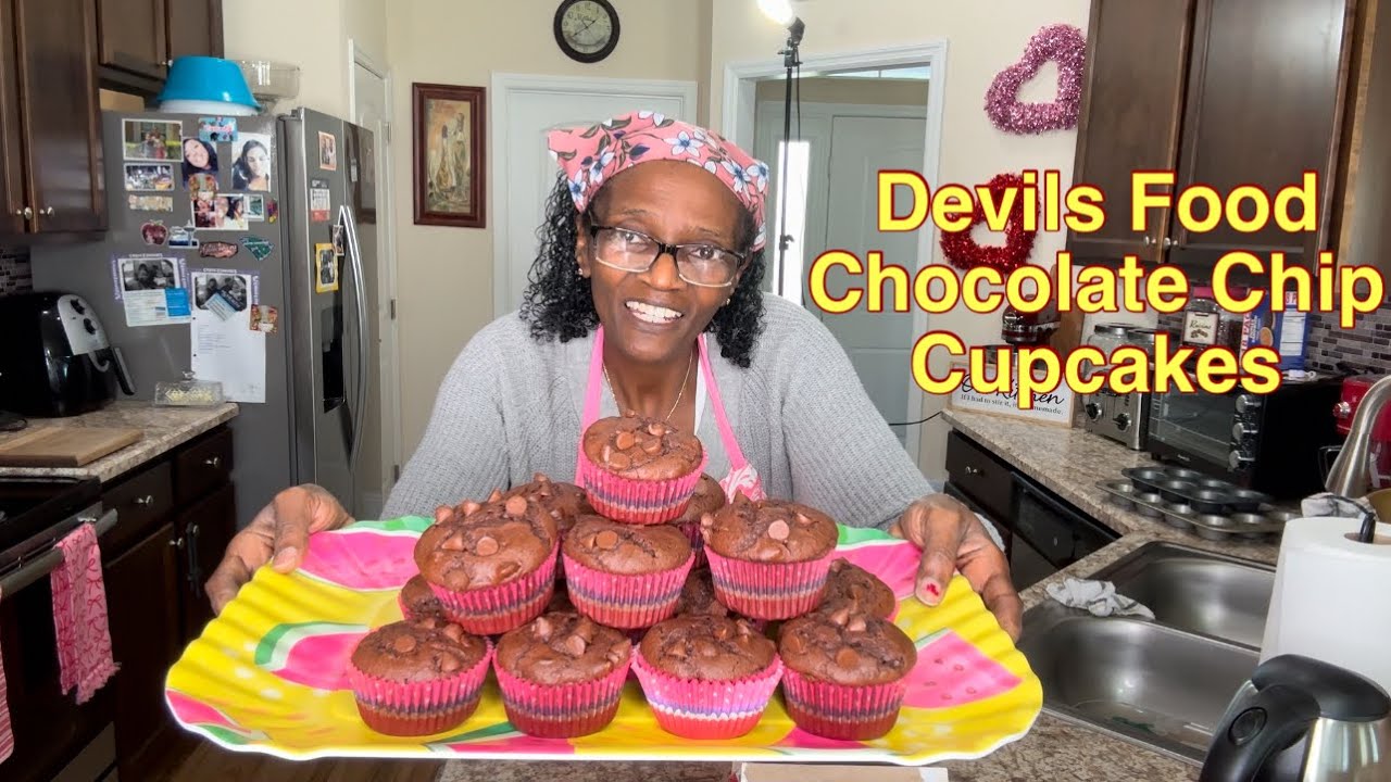 Devils Food Chocolate Chip Cupcakes | Decadent and Irresistible ...