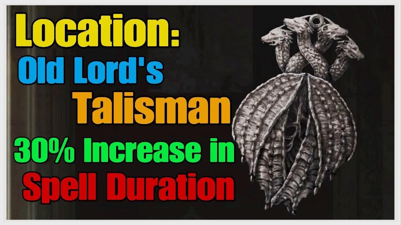 ELDEN RING - Boost Spell Duration: Location: Old Lord's Talisman - YouTube