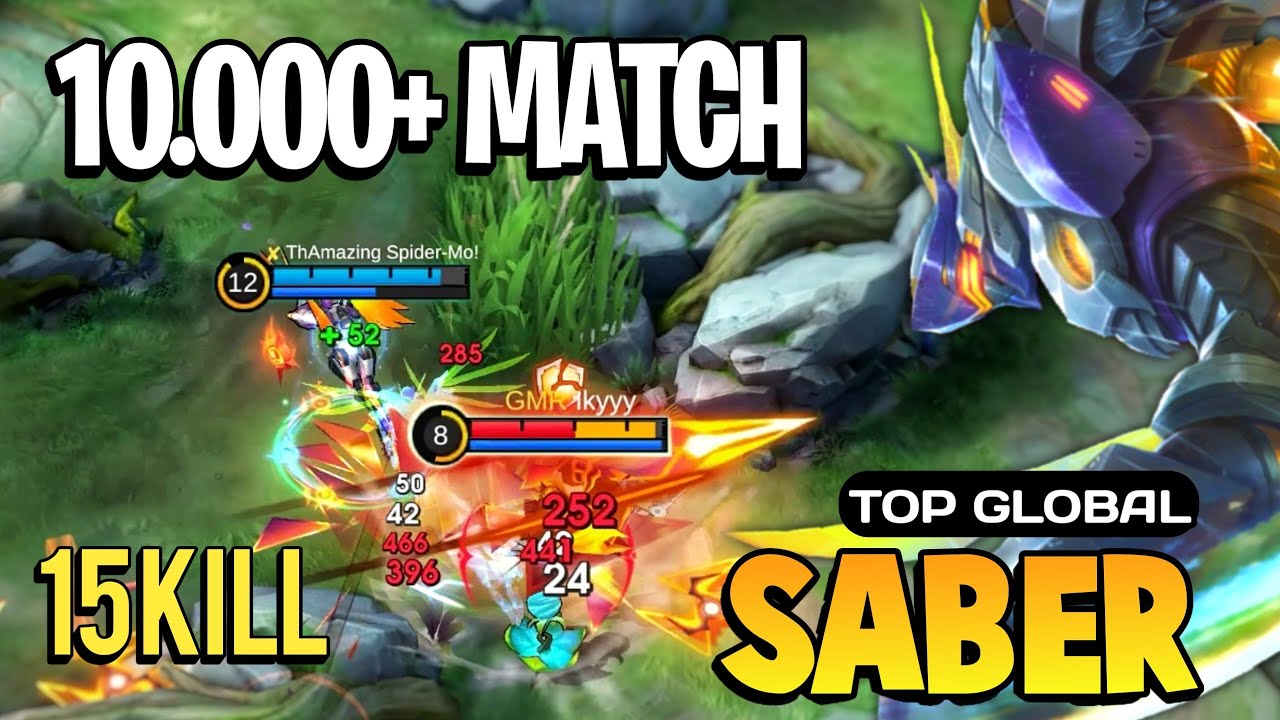 Saber Best Build 2024 [ Saber Top Global Gameplay ] Mobile Legends ...