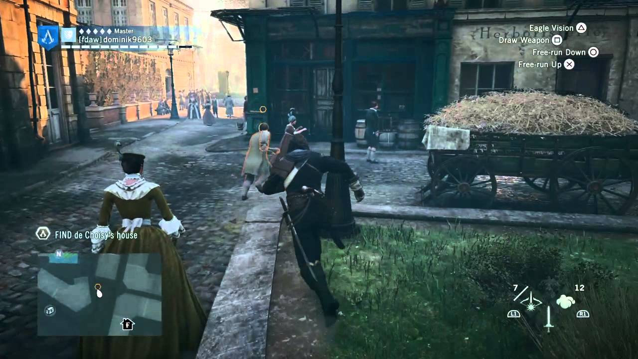 Assassin's Creed® Unity Paris stories gameplay part 1: sword glitch ...