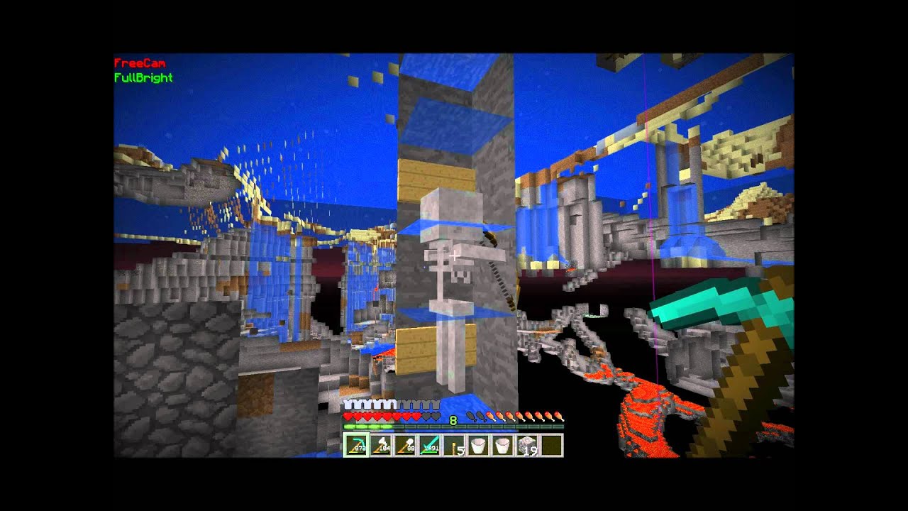 Minecraft 1.2.5 - Fall Damage Experience Grinder - YouTube